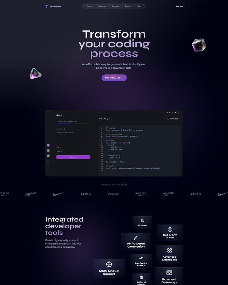 Buy AI SaaS Agency Elementor Template - Spexo Theme